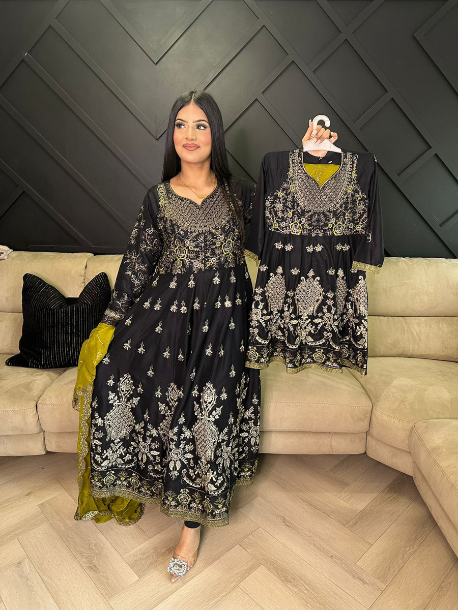 Maria B Inspired M&D - Black U3-P5 – Zee Boutique