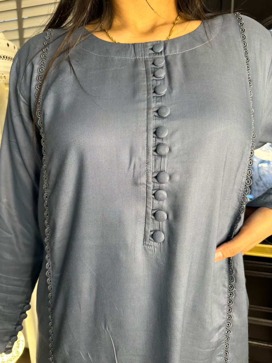 Subhana Linen 2pc Button Co-Ord – Zee Boutique