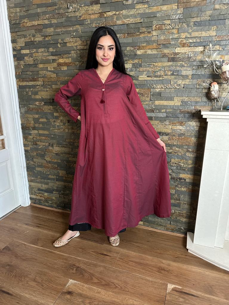 Sapphire Maxi Dress - Red – Zee Boutique