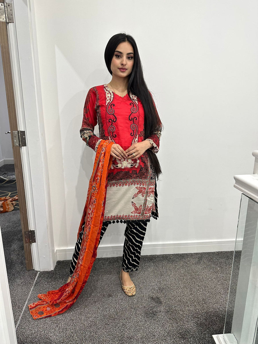 Zulaikha - Red – Zee Boutique