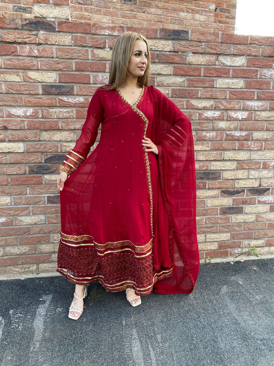 Nargis - Red – Zee Boutique